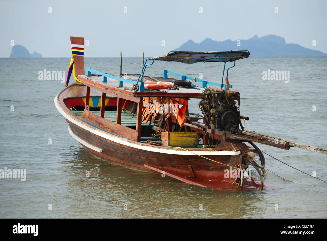 Traditional long tail thailand boat long tail boat hi-res stock ...
