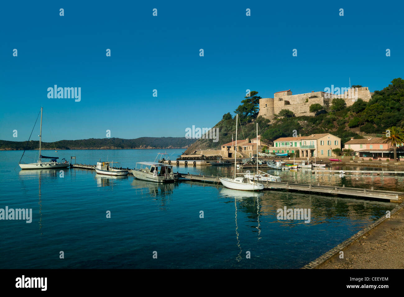 Port Cros Island, Var, Provence, France Stock Photo - Alamy