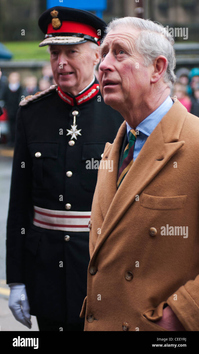 HRH The Prince of Wales on his first visit to Barnsley, England ...