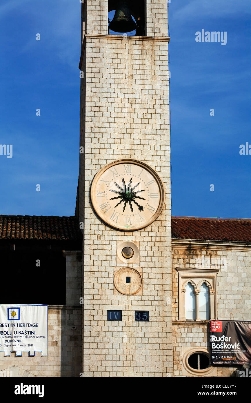 The City Bell Tower Dubrovnik Croatia Stock Photo - Alamy