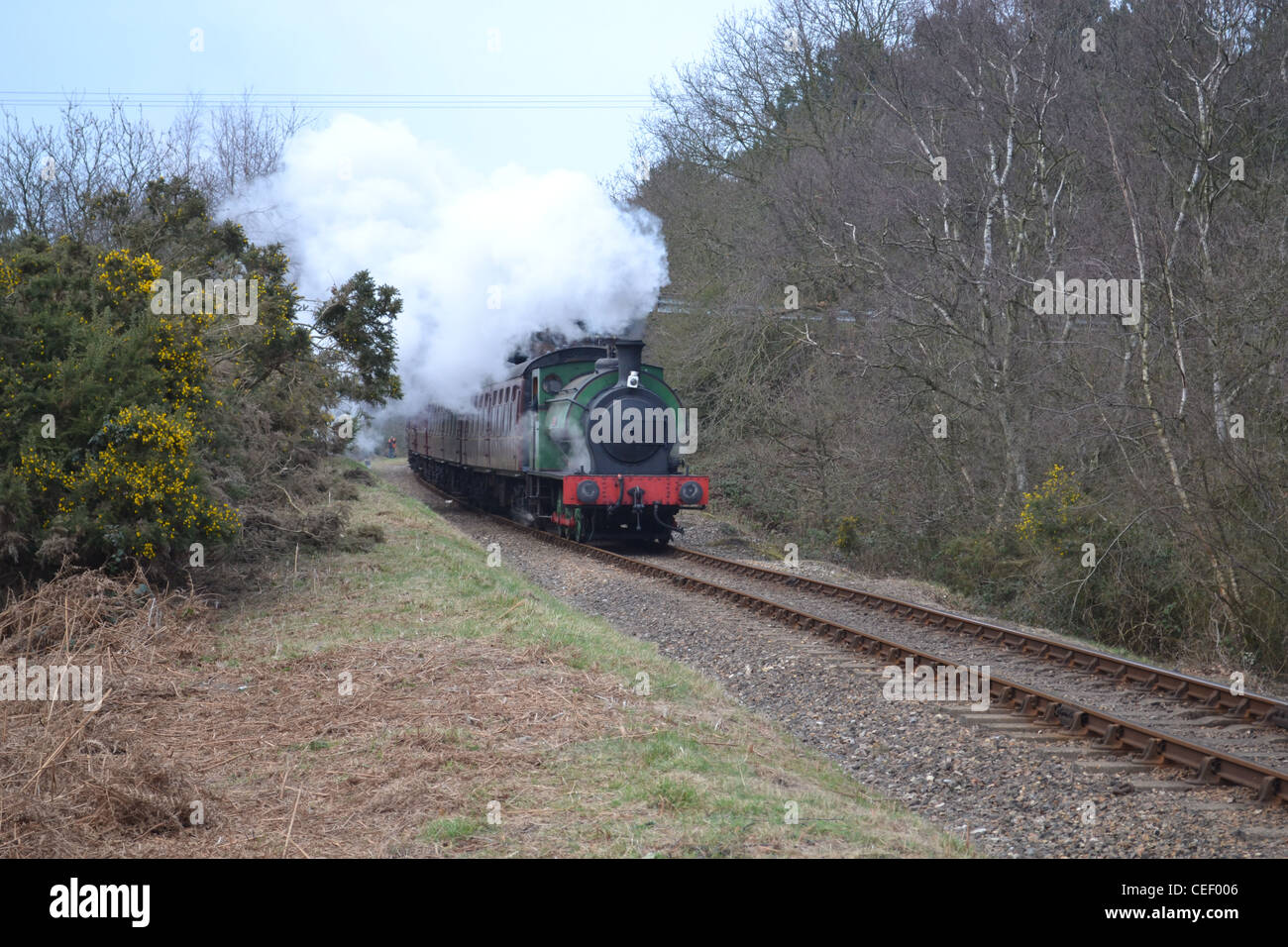 Steam train on the North Norfolk railway Stock Photo - Alamy
