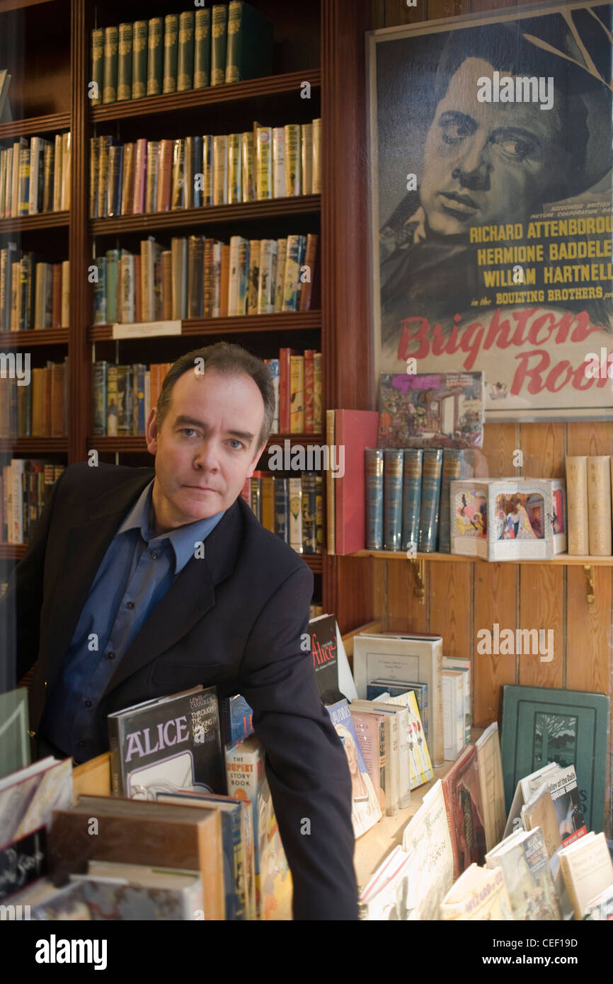 Nigel Williams at his bookshop where he sells rare books and first ...