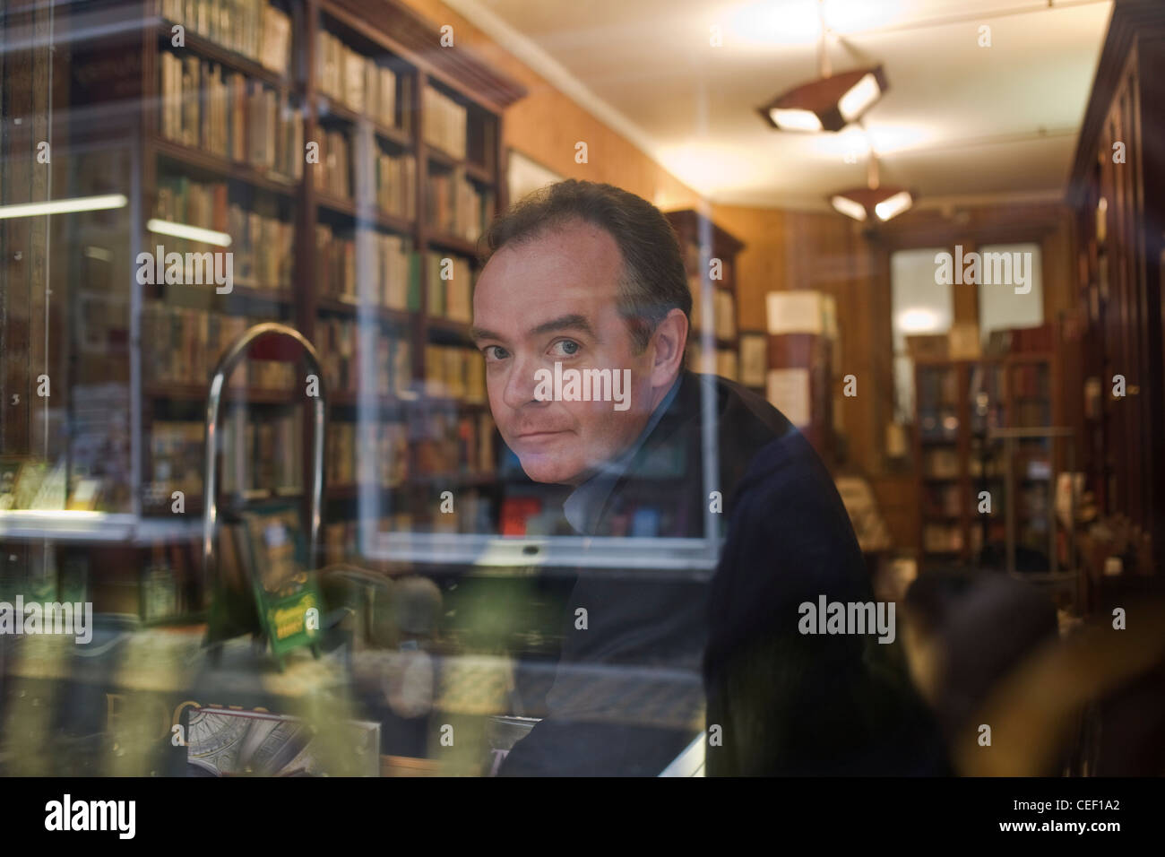 Nigel Williams at his bookshop where he sells rare books and first ...