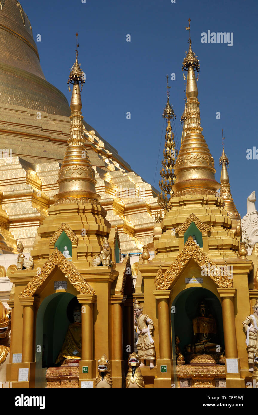 small mini stupa stupas buddhist shrine buddhism Shwedagon Pagoda ...