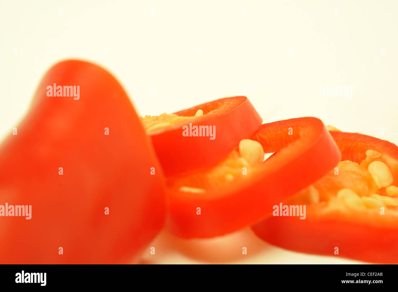 Red capsicum chopped hi-res stock photography and images - Alamy