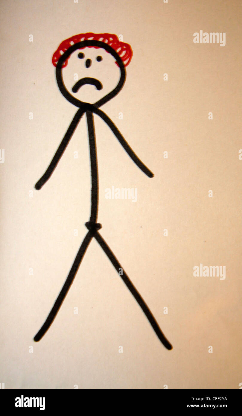 Unhappy Stick Figure High Resolution Stock Photography and Images - Alamy