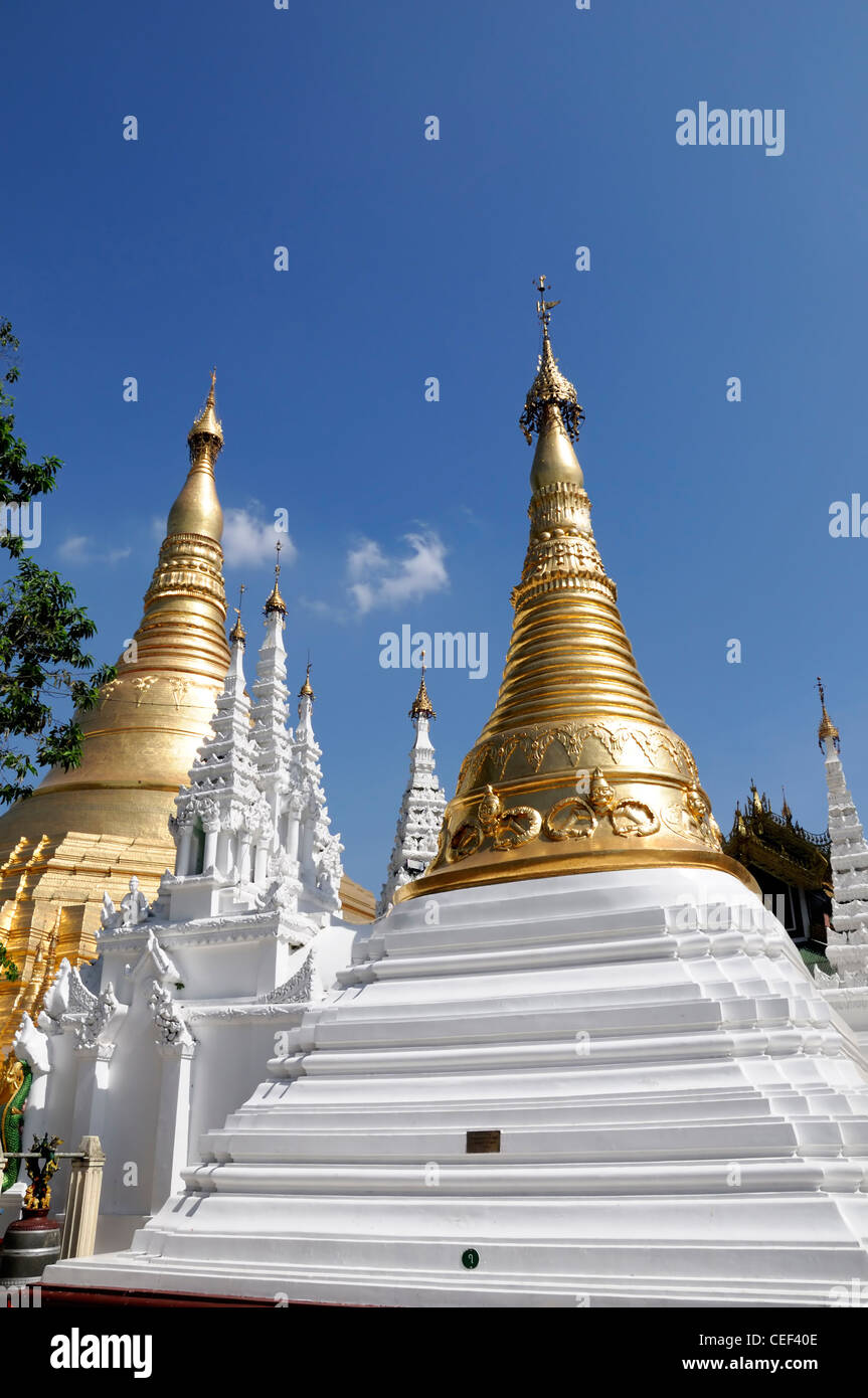 white gold golden top topped stupa stupas buddhist shrine buddhism ...