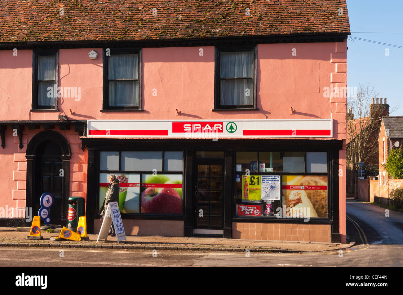 The Spar shop store in Long Melford , Suffolk , England , Britain , Uk ...