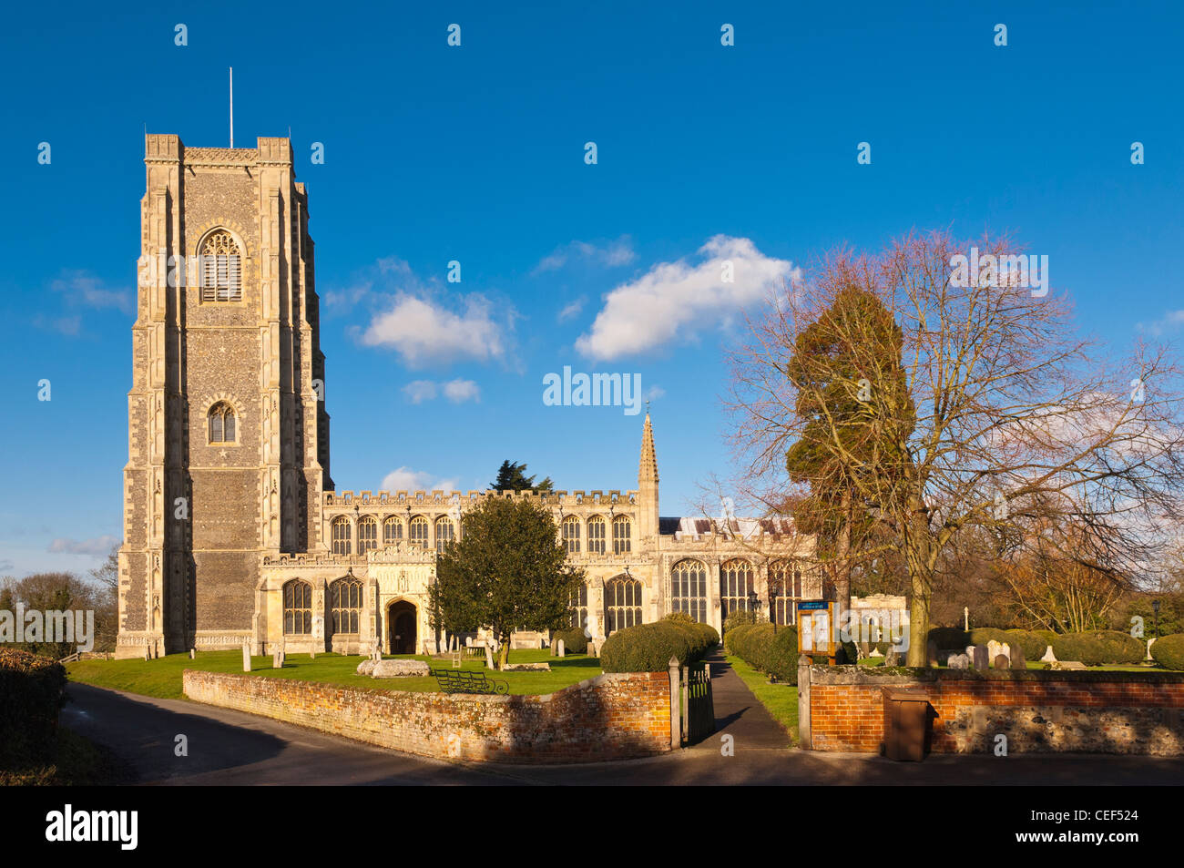The parish church of St. Peter and St. Paul in Lavenham , Suffolk ...