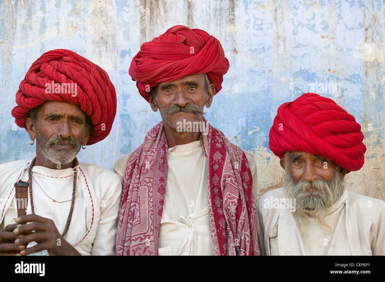 Indian men red turban hi-res stock photography and images - Alamy