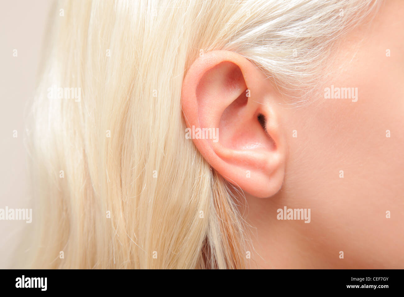 Female ear profile hi-res stock photography and images - Alamy