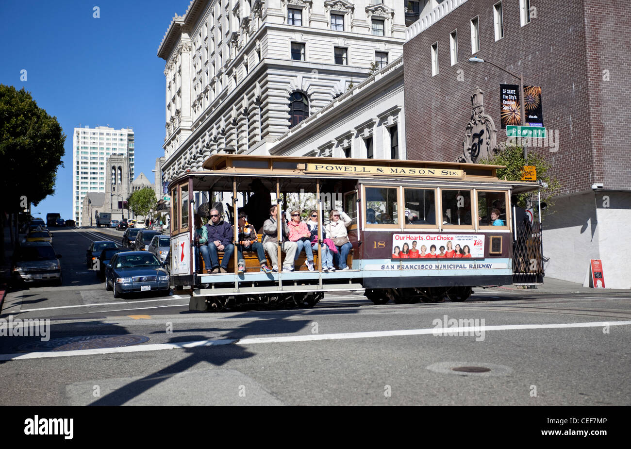 San Francisco street scene, California, USA, North America Stock Photo ...
