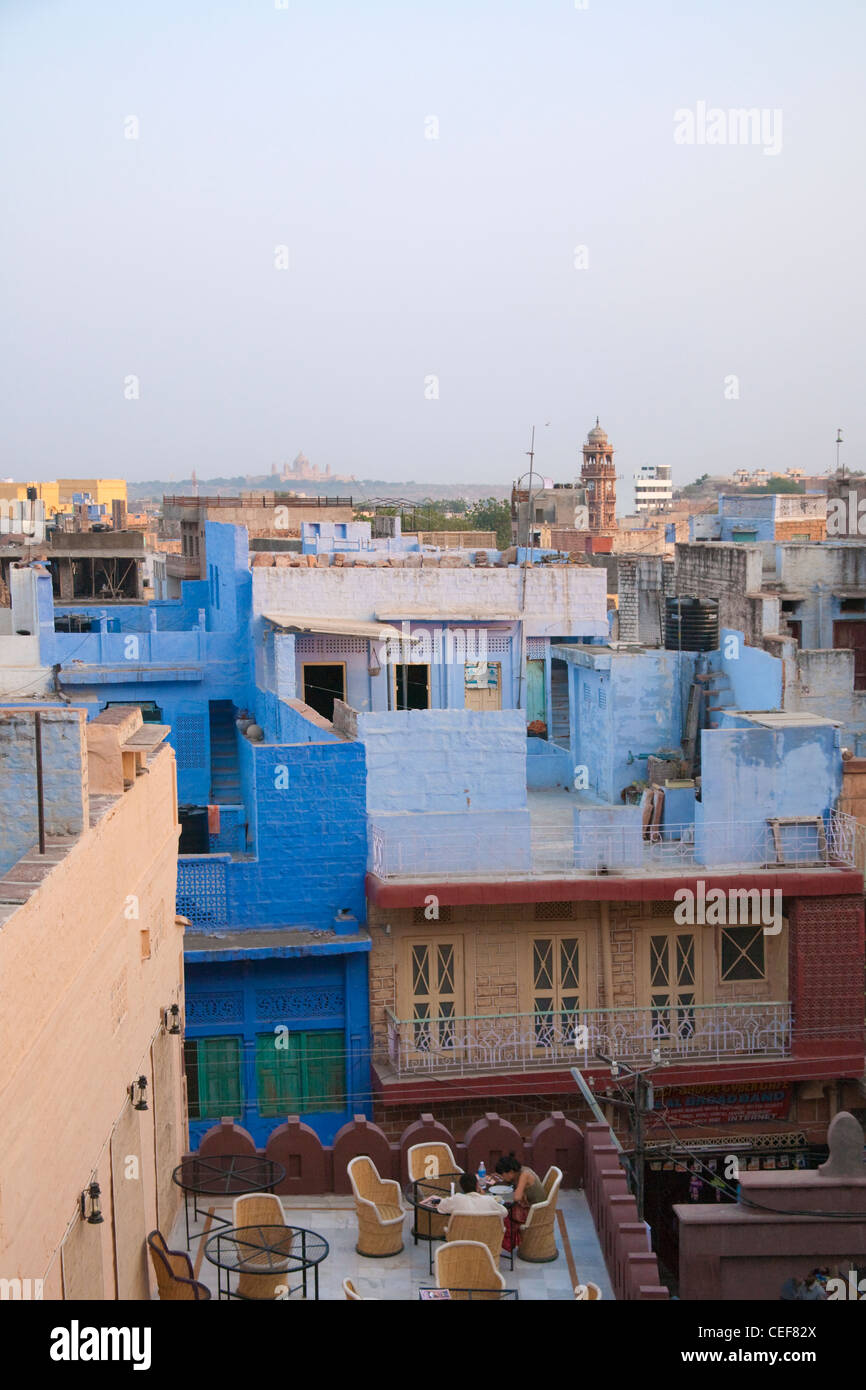 Traditional blue houses in the Blue City, Jodphur, Rajasthan, India ...