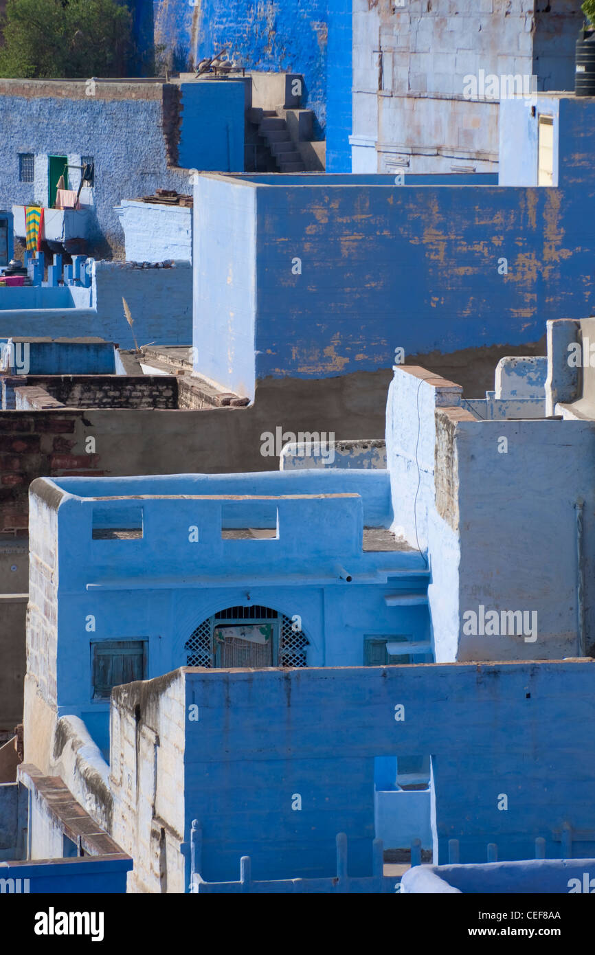 Traditional blue painted house, Jodphur, Rajasthan, India Stock Photo ...