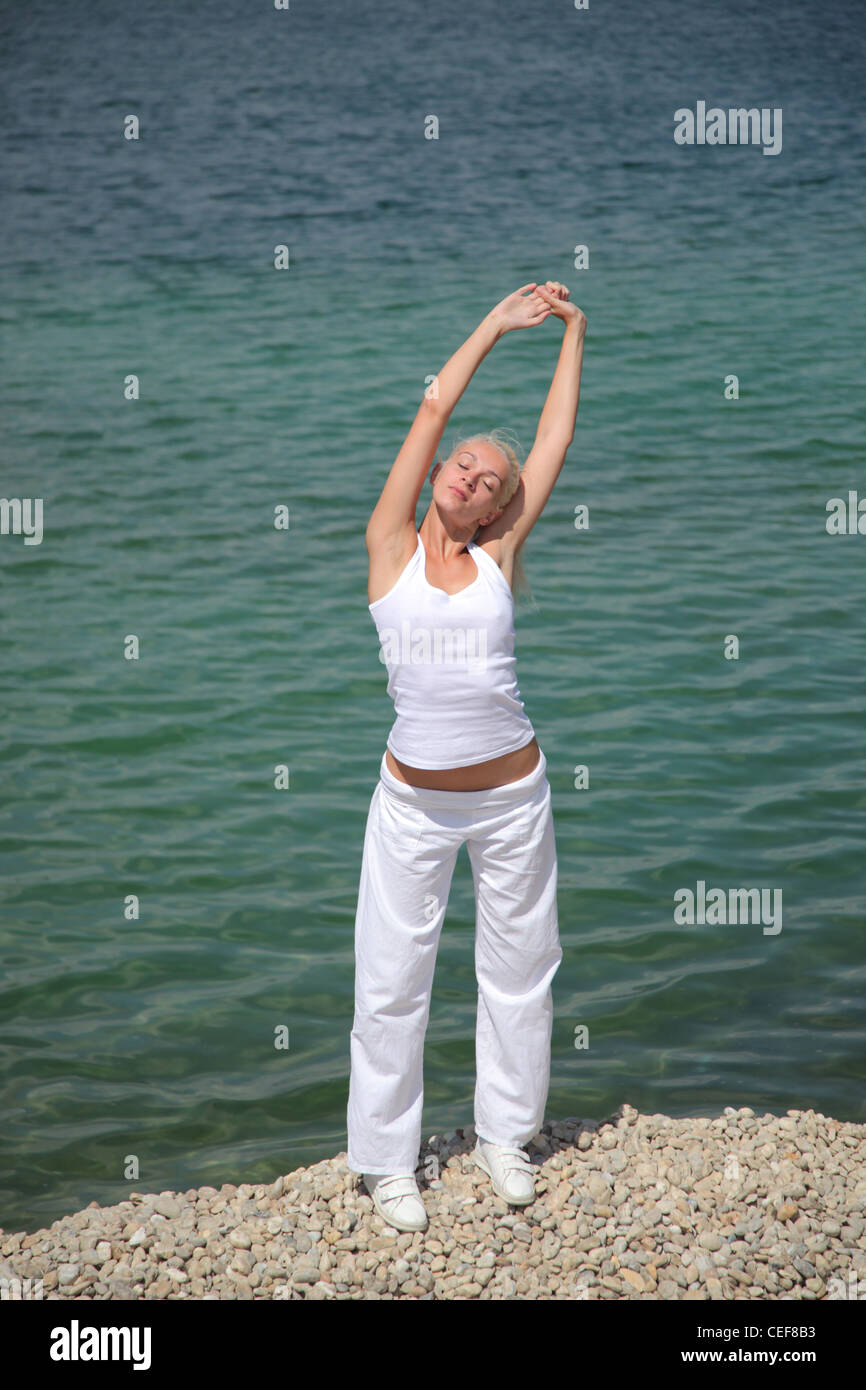 Backbone stretching hi-res stock photography and images - Alamy