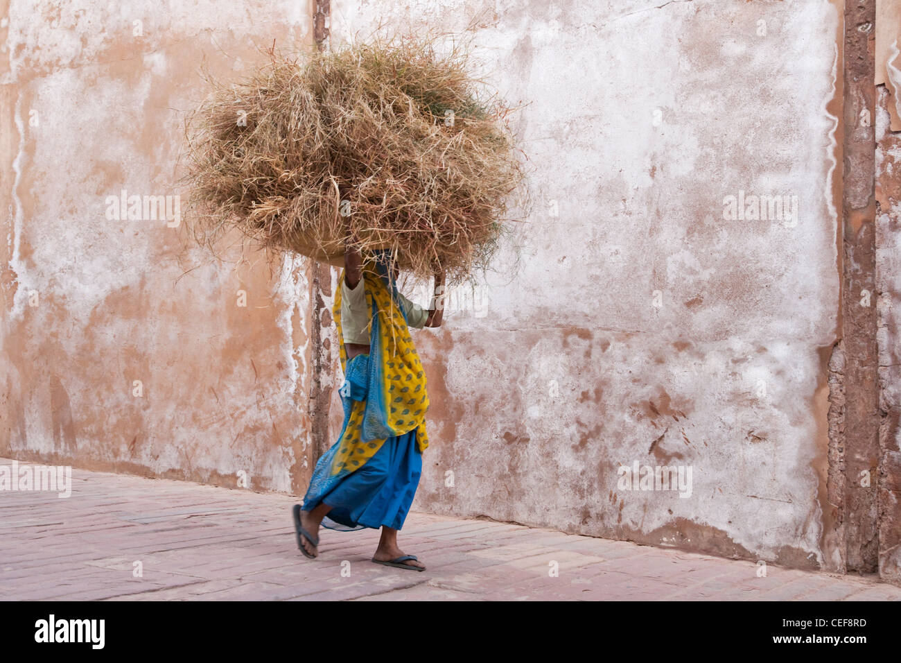 Indian people walk hi-res stock photography and images - Alamy