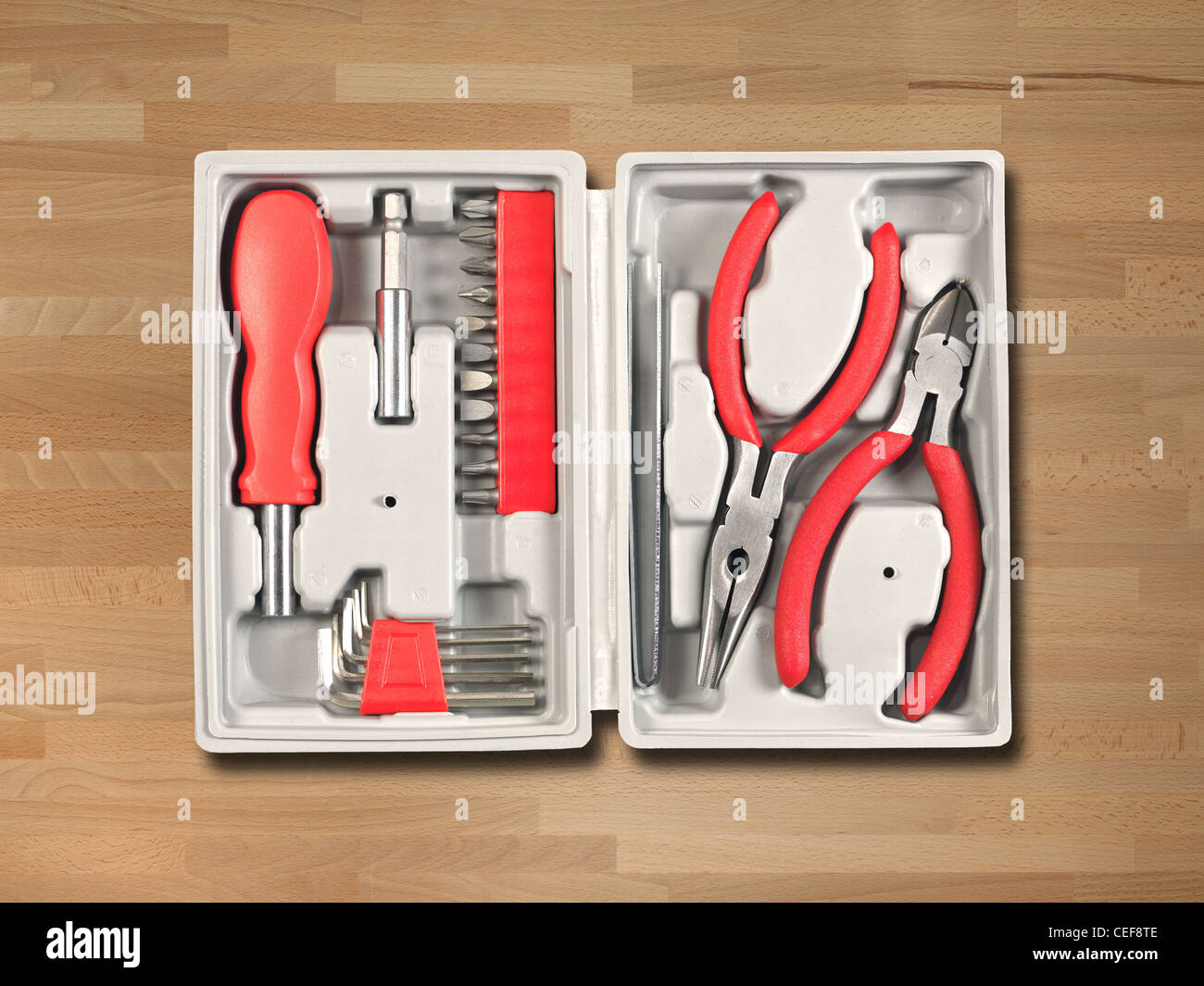 Red plastic tool kit hi-res stock photography and images - Alamy