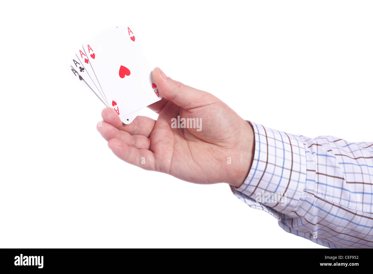 Open hand playing cards hi-res stock photography and images - Alamy