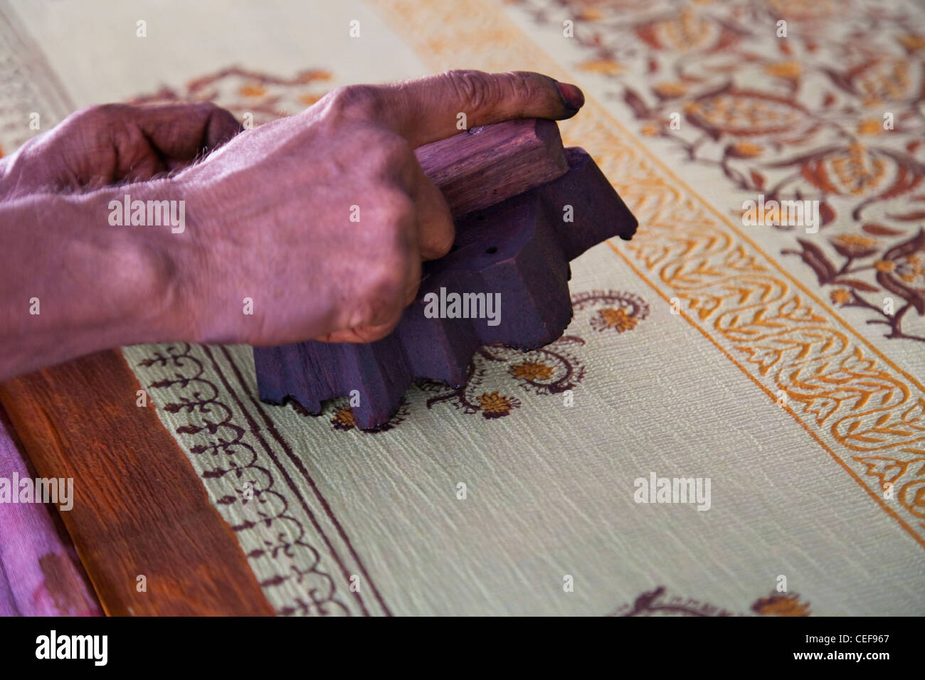 Indian fabric printing block printing hi-res stock photography and ...