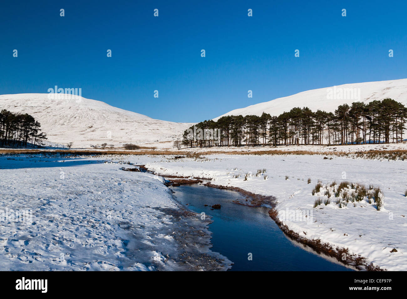 Winter stream runs from mountains hi-res stock photography and images ...
