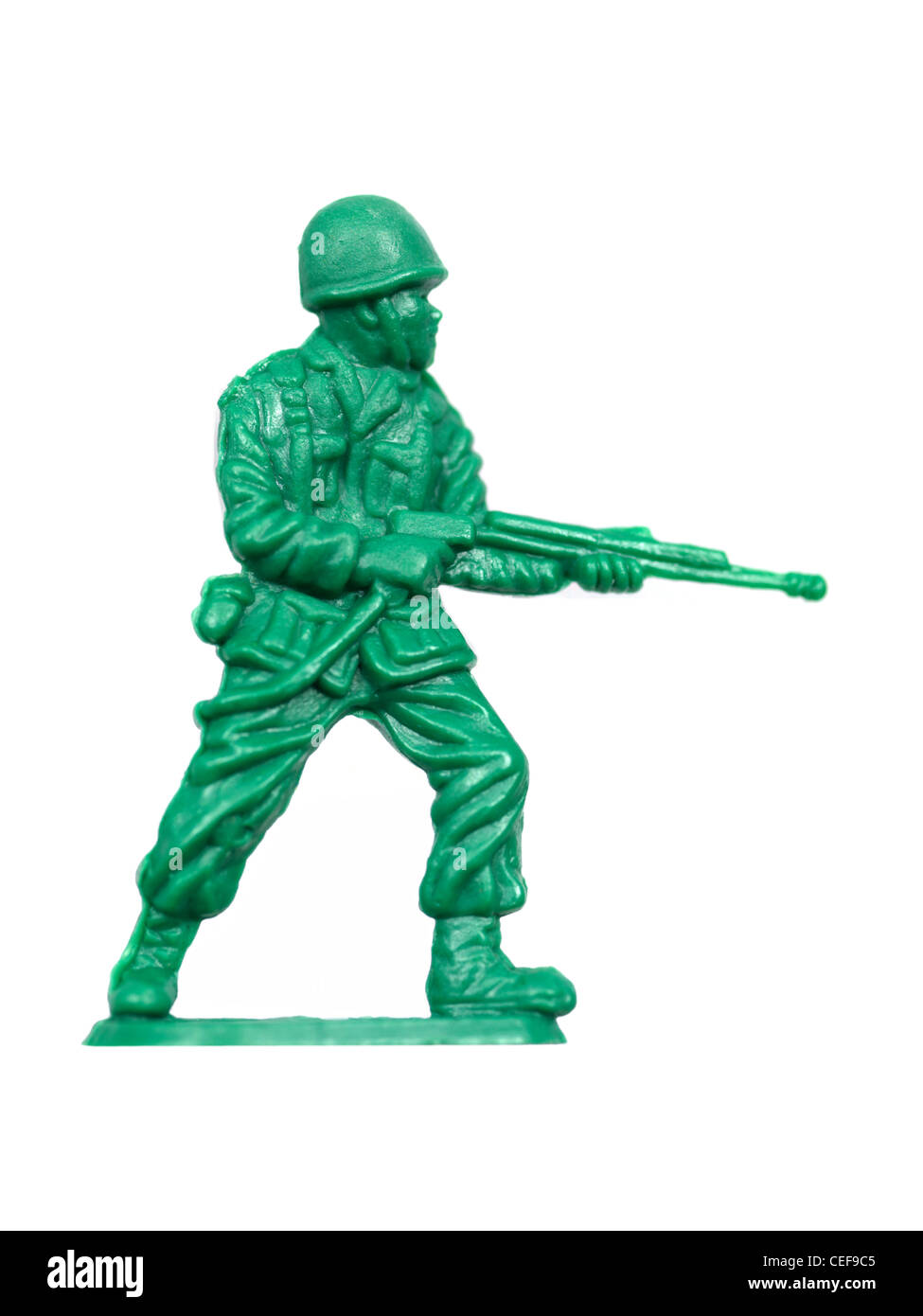 Toy soldiers isolated against a white background Stock Photo - Alamy