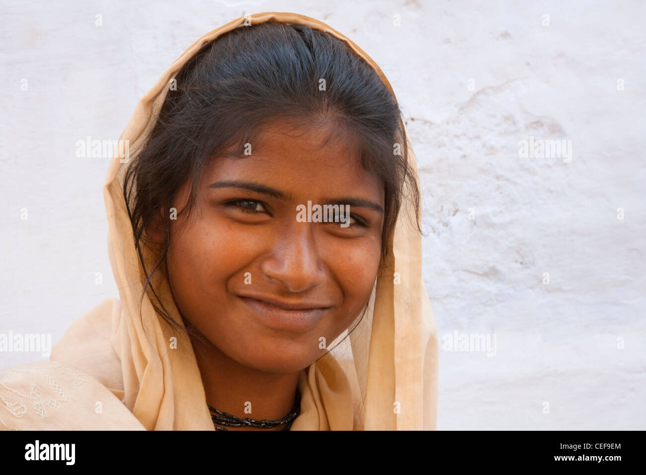 Portrait of a young girl, Varanasi, India Stock Photo - Alamy