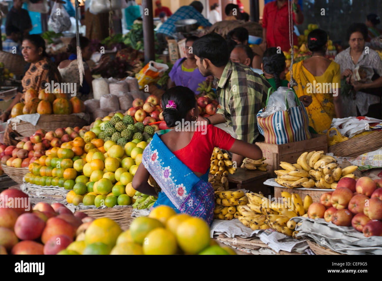 Local market, Goa, India Stock Photo - Alamy