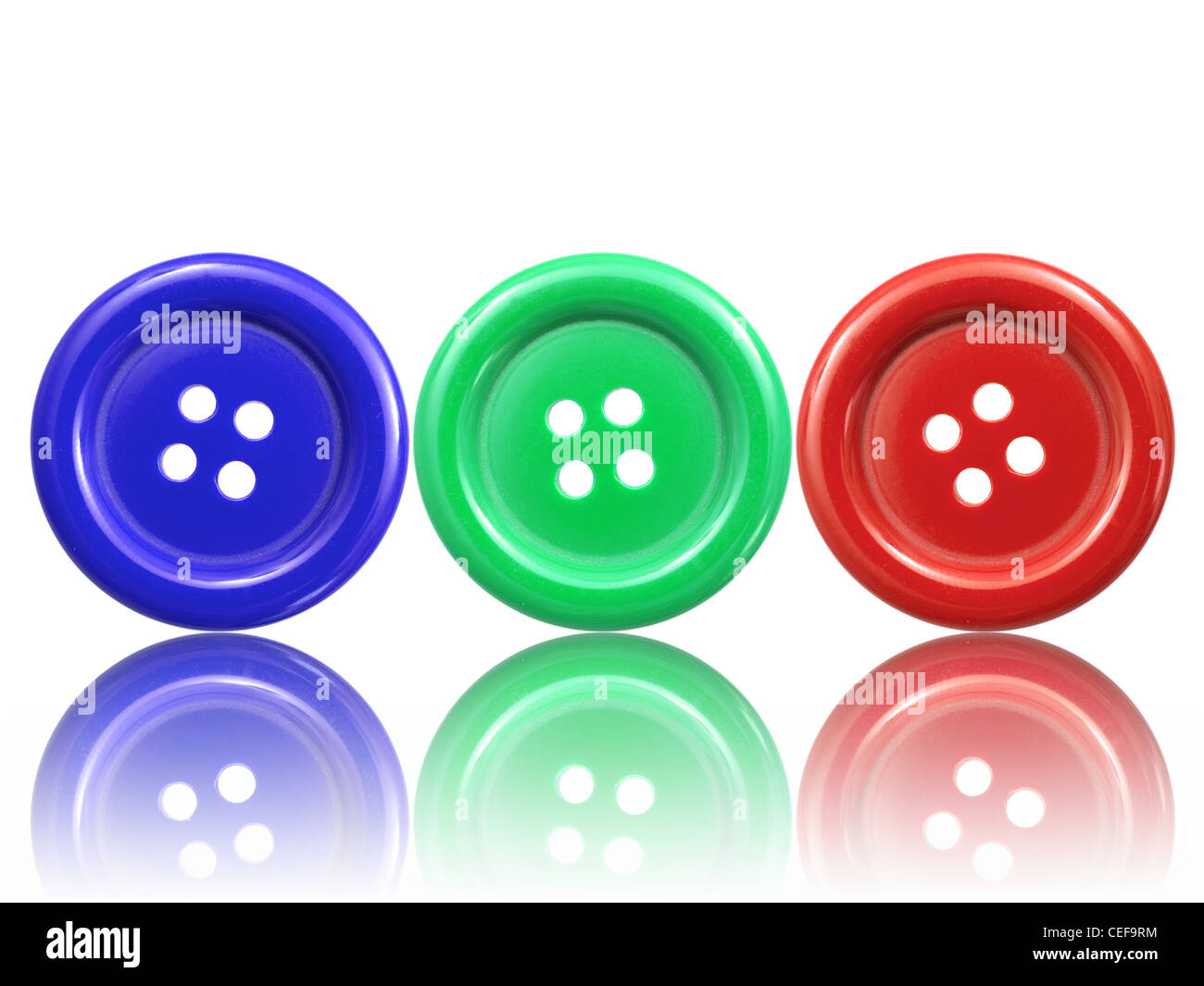 Buttons isolated against a white background Stock Photo - Alamy