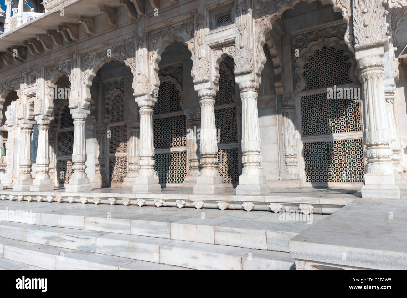 The Jaswant Thada white temple made of marble stone at Jodhpur ...
