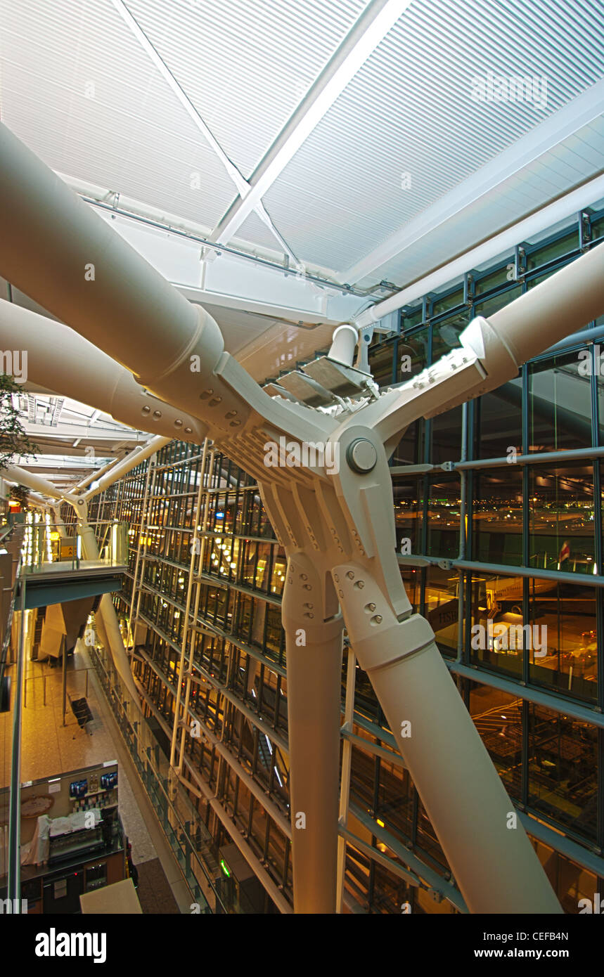 perspective night view of a modern airport building Stock Photo - Alamy