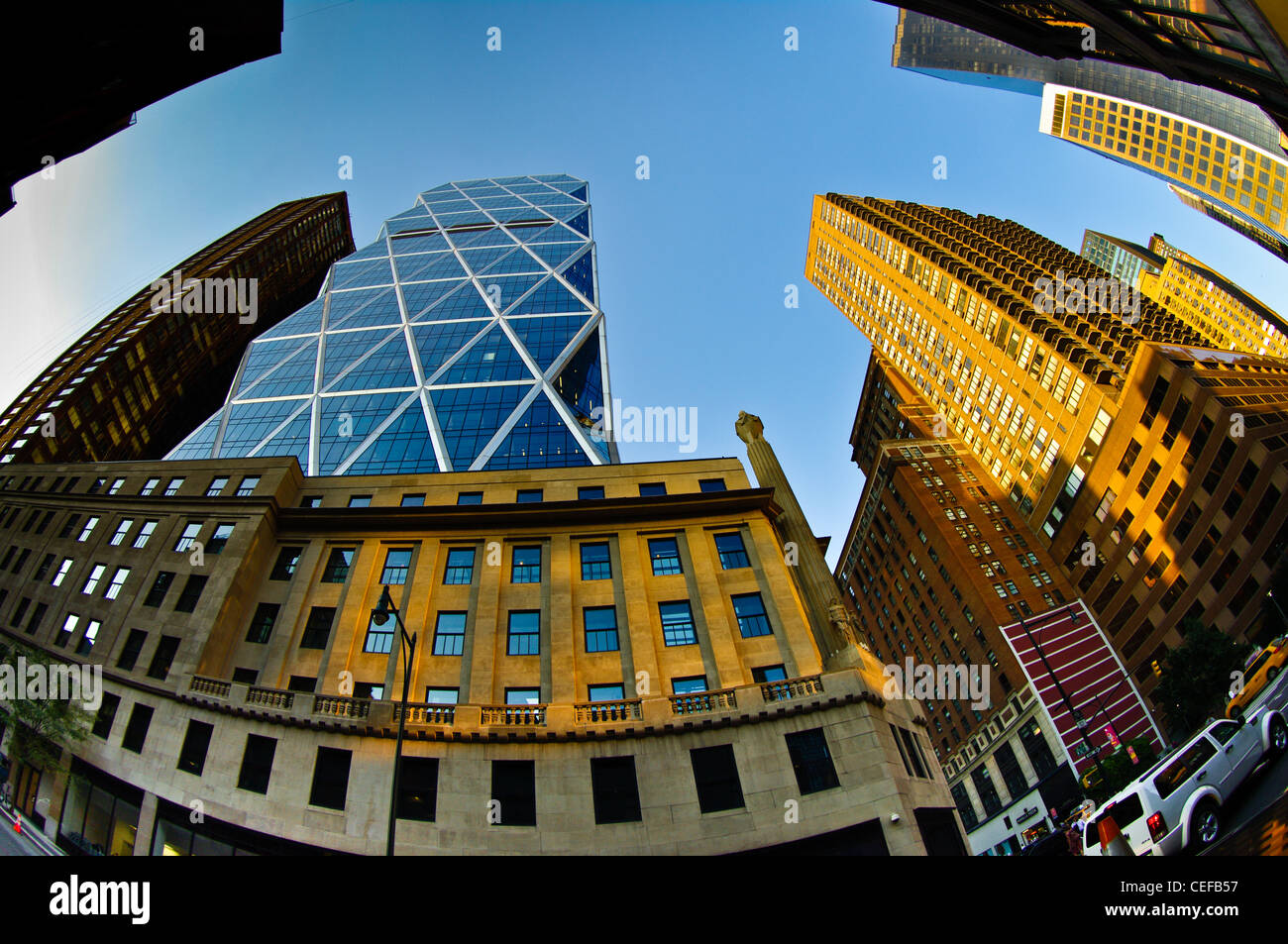 sunset in Manhattan Stock Photo - Alamy