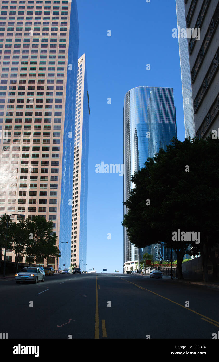 U.S.A., California, Los Angeles, downtown, the Grand Av. towers Stock ...