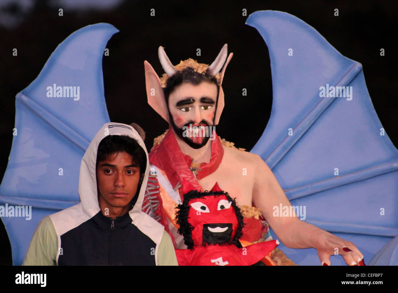 Burning the devil from guatemala hi-res stock photography and images ...