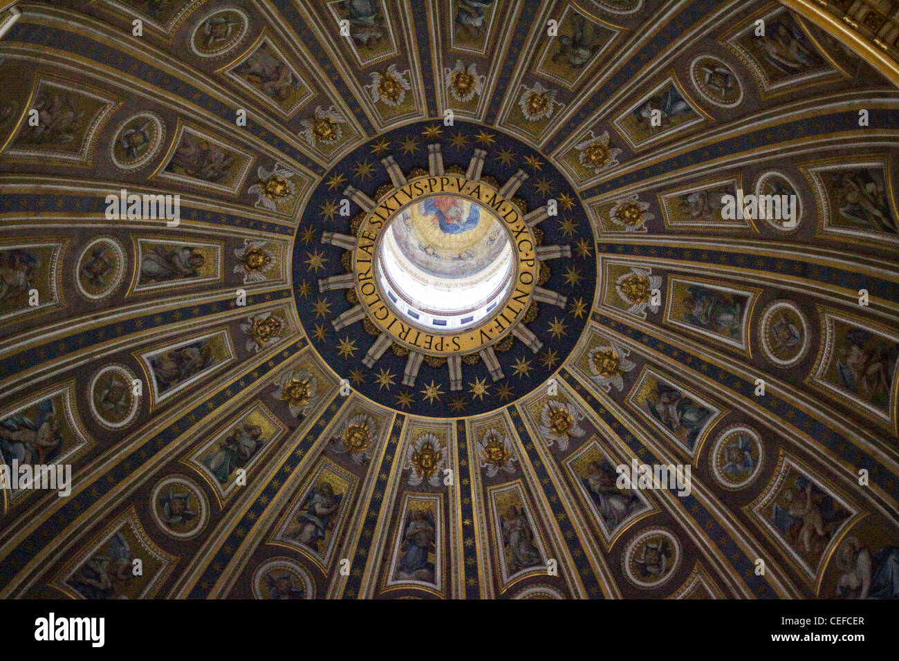 The Dome Arch in the Papal Basilica of Saint Peter Saint Peter's ...