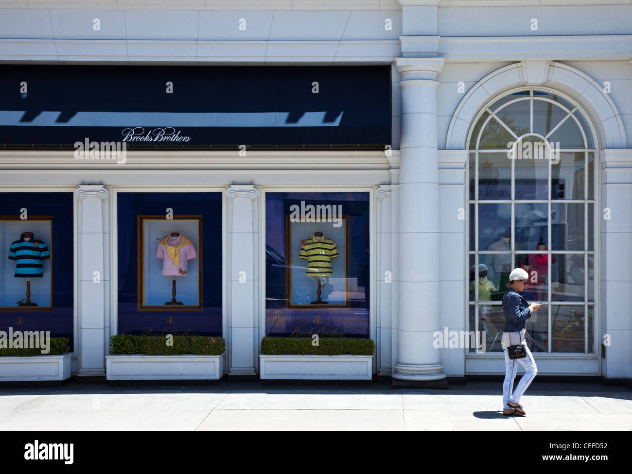 U.S.A., California, Los Angeles, the famous Rodeo Drive shops Stock ...