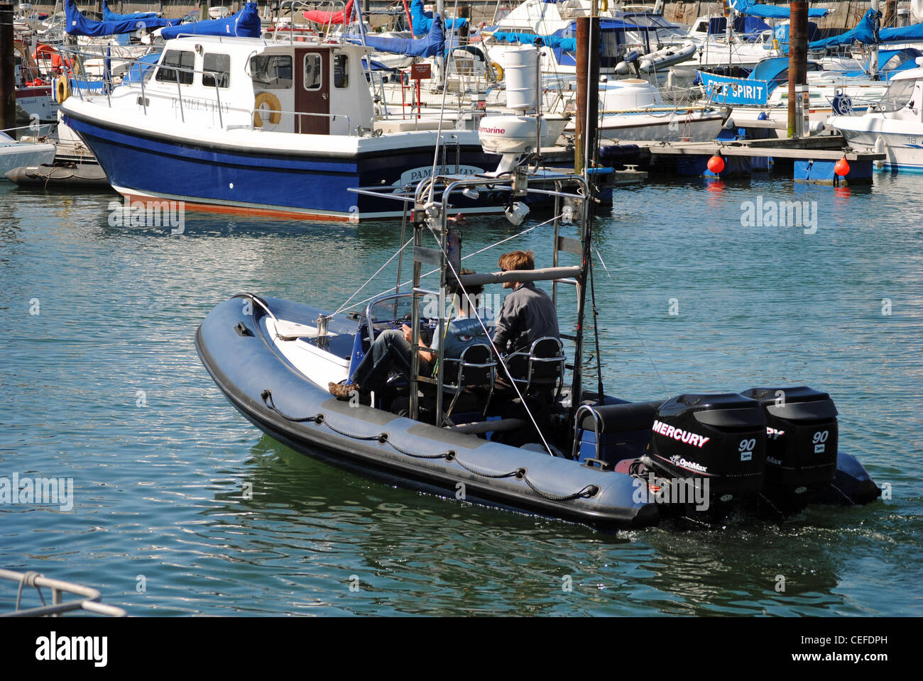 Inflatable Sea Craft Stock Photo - Alamy