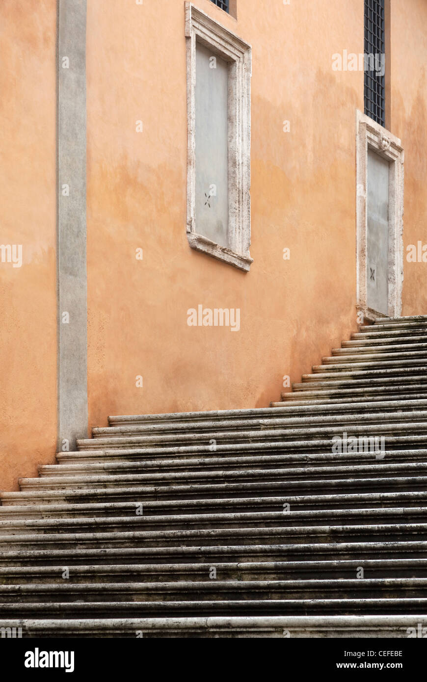 Urban steps along building Stock Photo - Alamy