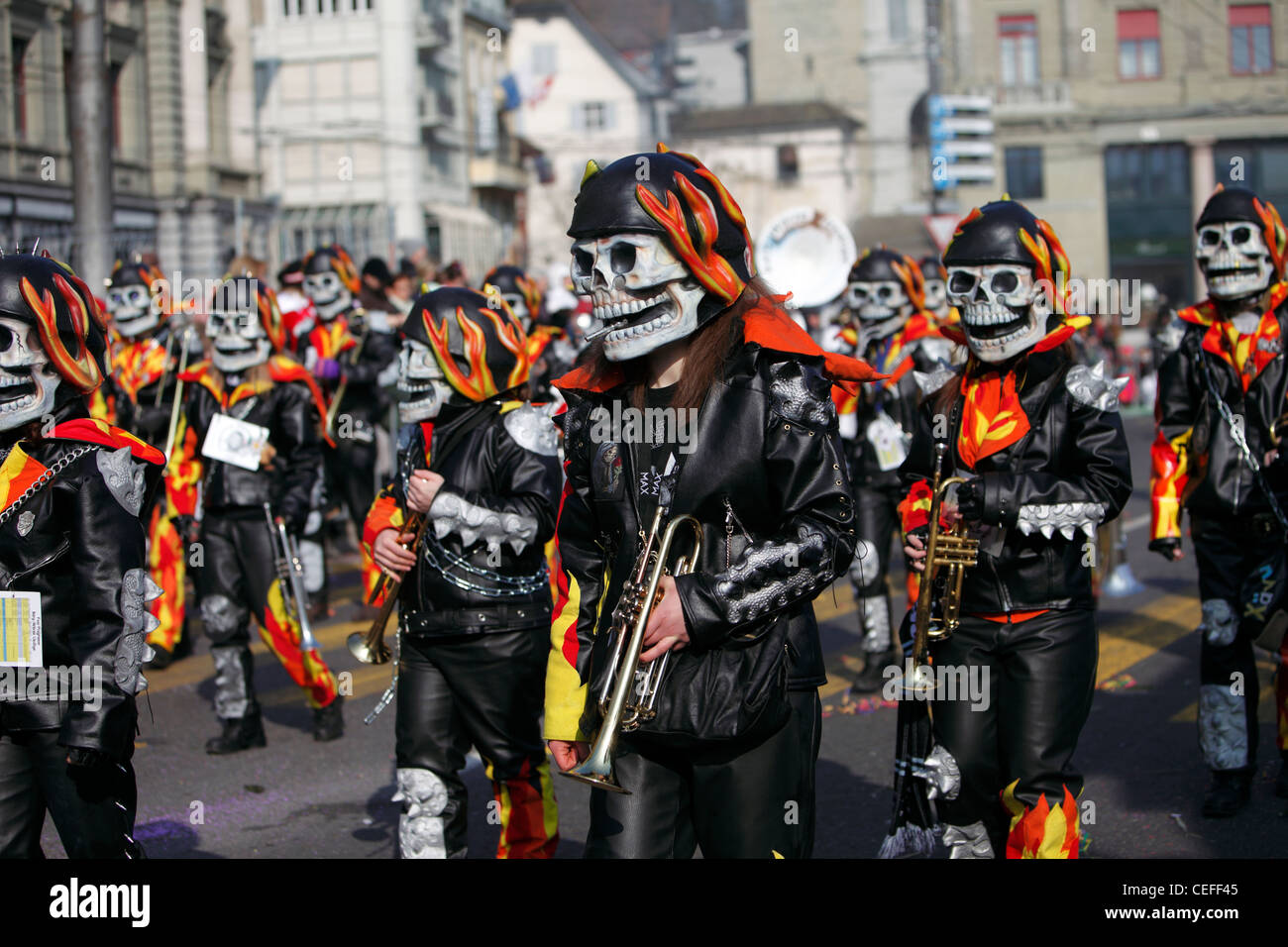 Residents gather for the annual spring festival of Fashnacht on Fat ...