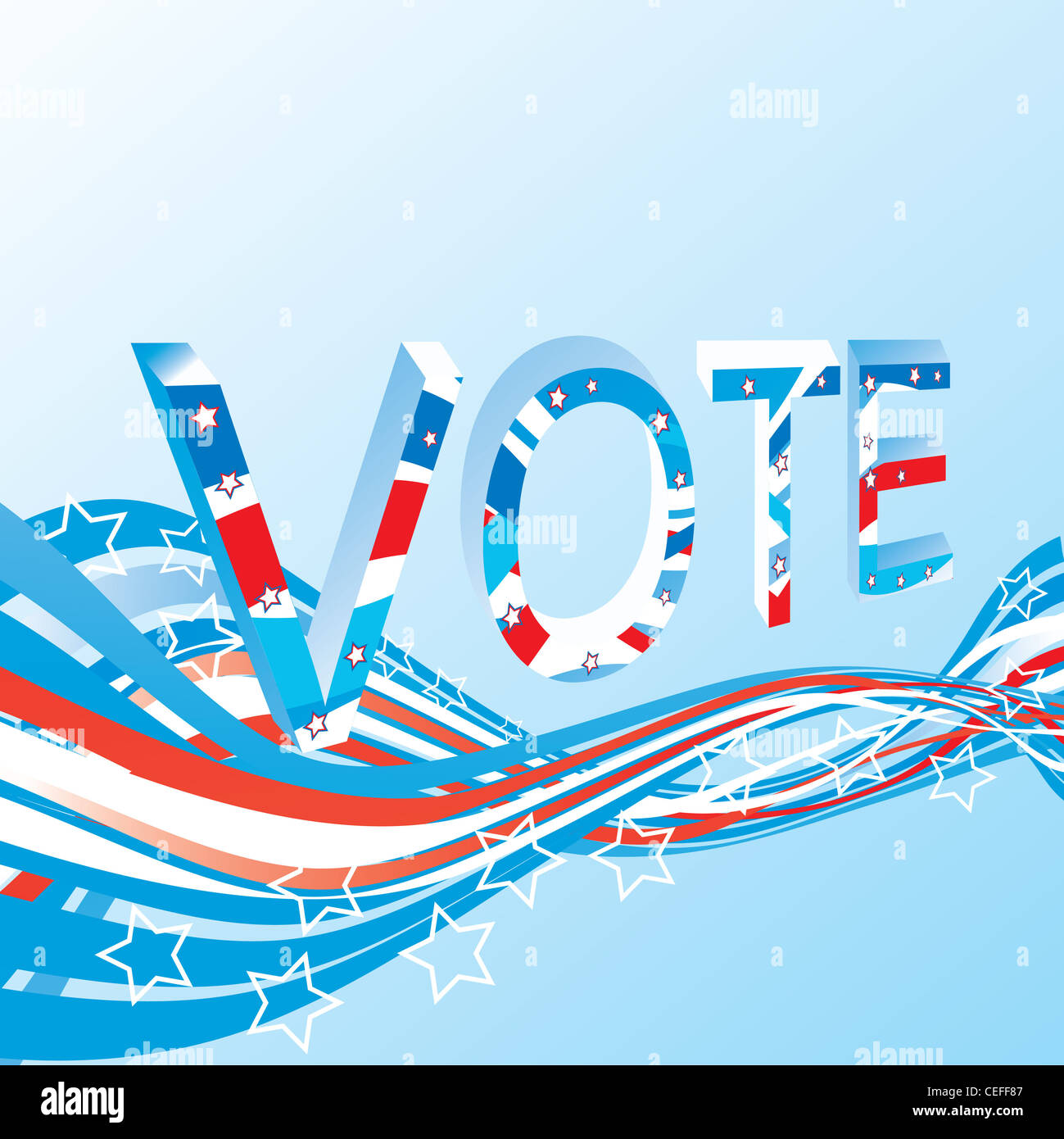 USA election patriotic background illustration Stock Photo - Alamy