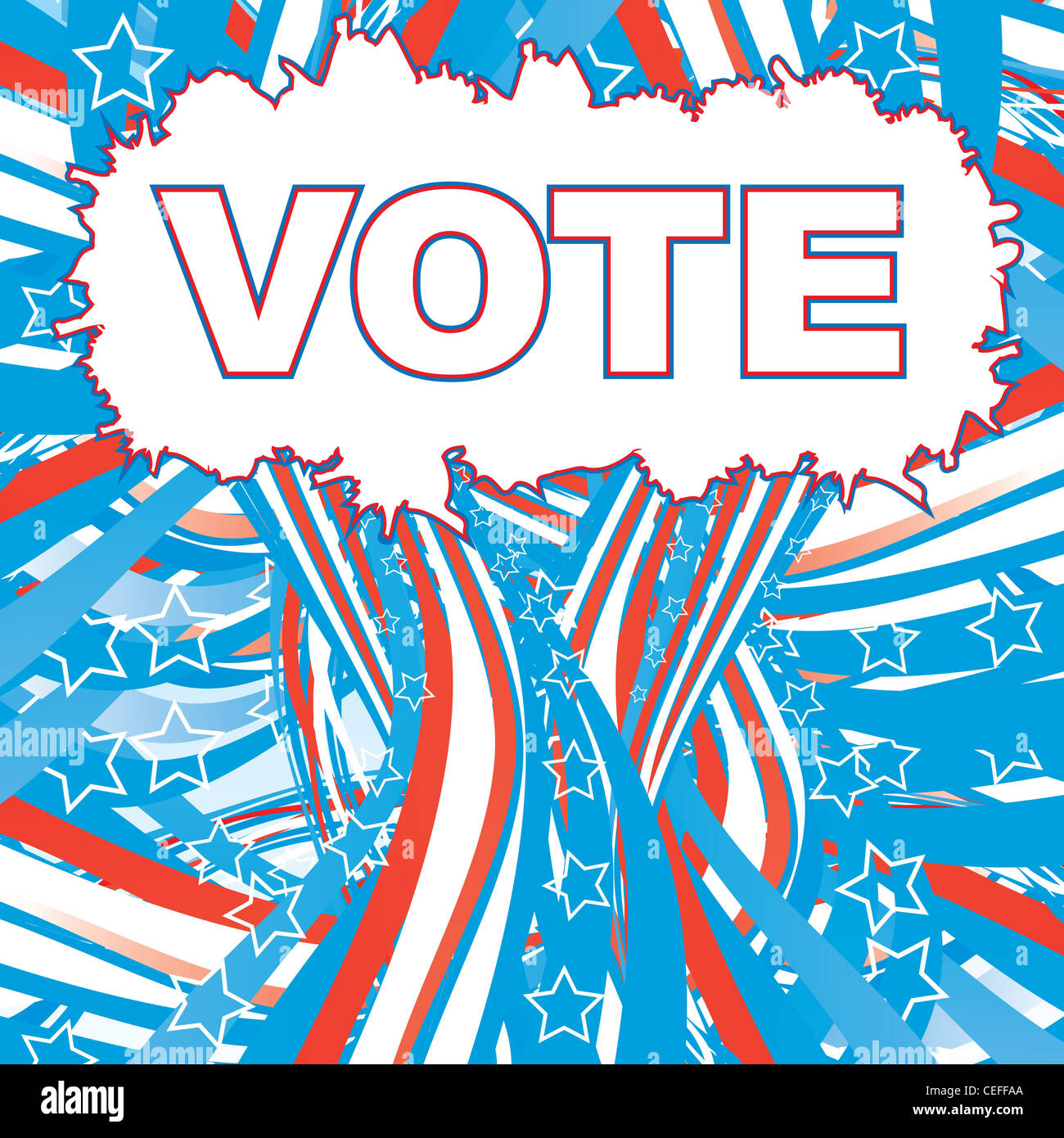 USA election patriotic background illustration Stock Photo - Alamy