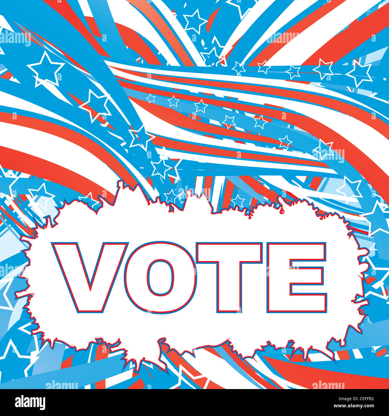 USA election patriotic background illustration Stock Photo - Alamy