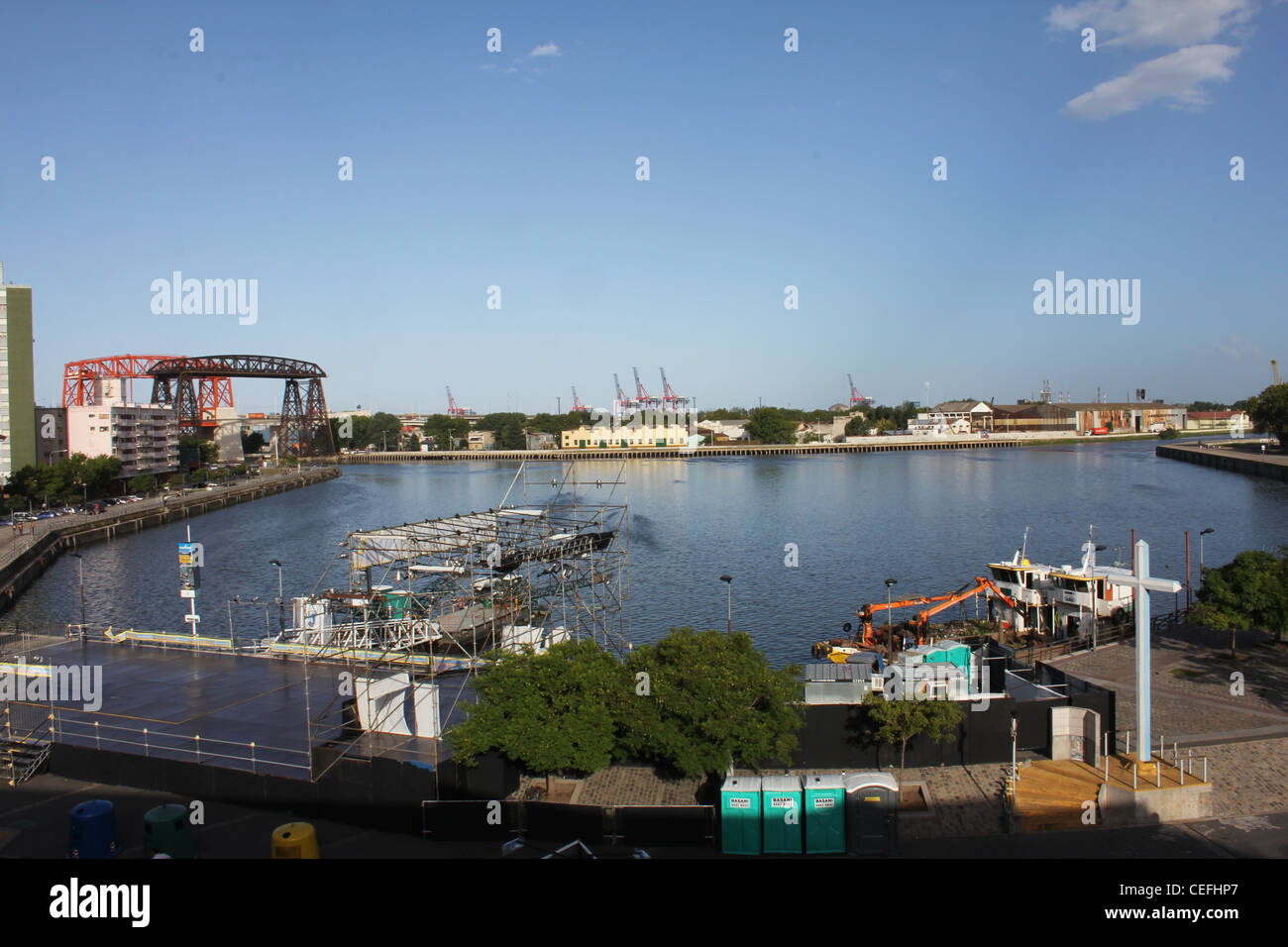 La Boca Buenos Aires Argentina view from Fundacion Proa water Rio de la ...