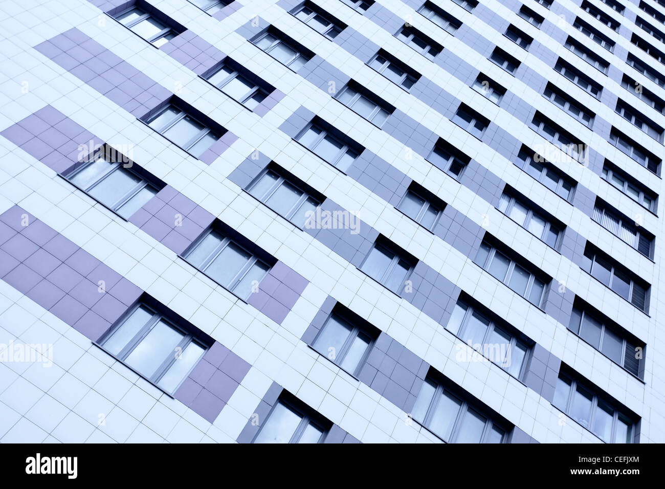 Wall of modern apartment building close up Stock Photo - Alamy
