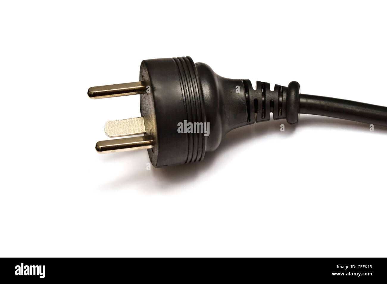 Electric plug isolated on the white background Stock Photo - Alamy