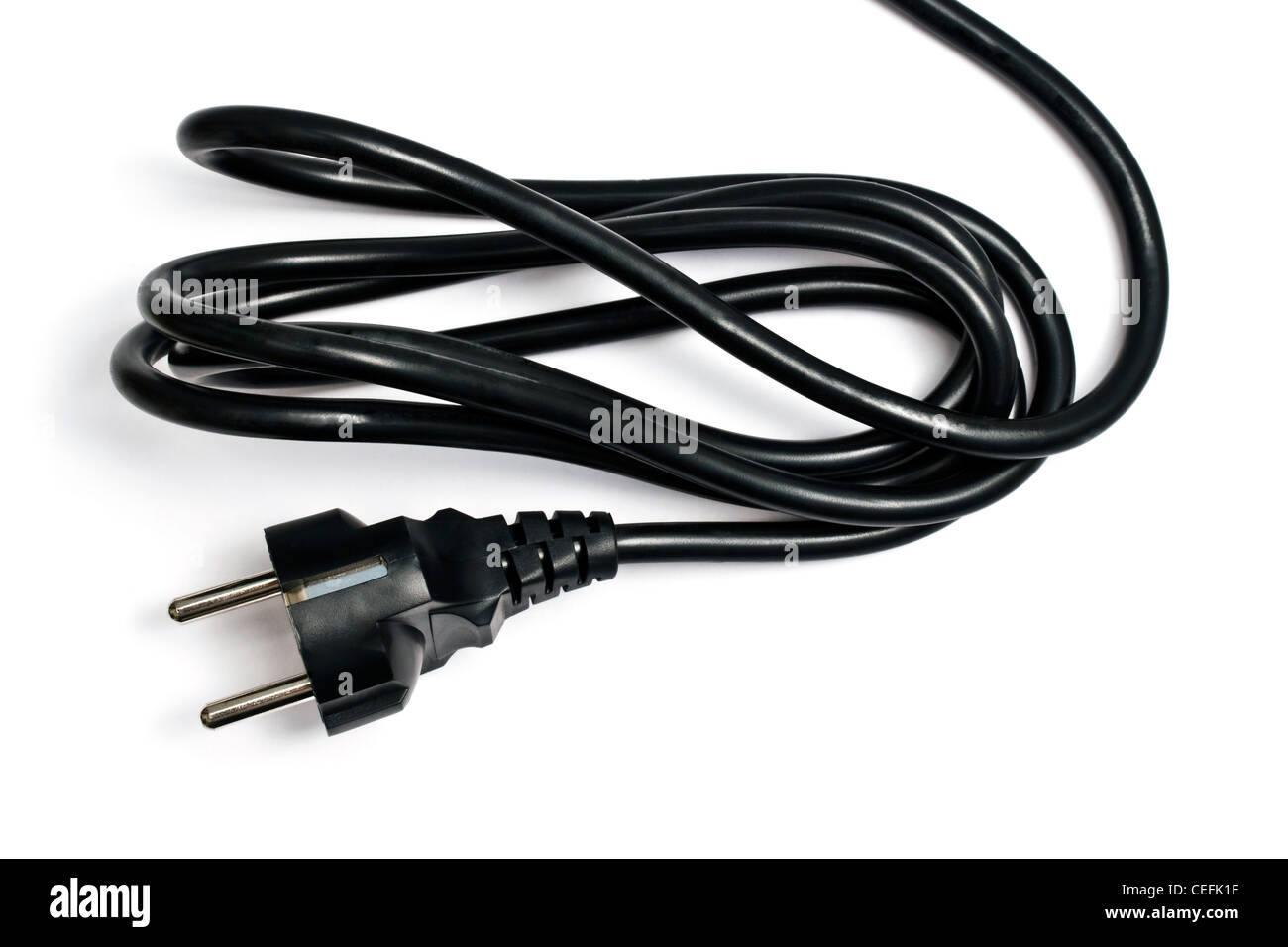 Electric plug isolated on the white background Stock Photo - Alamy