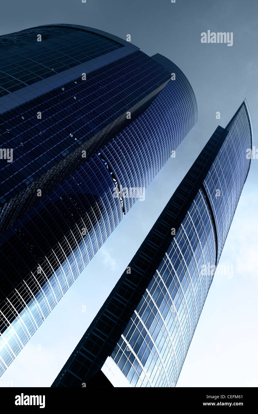 Glass tower office close up lights hi-res stock photography and images ...