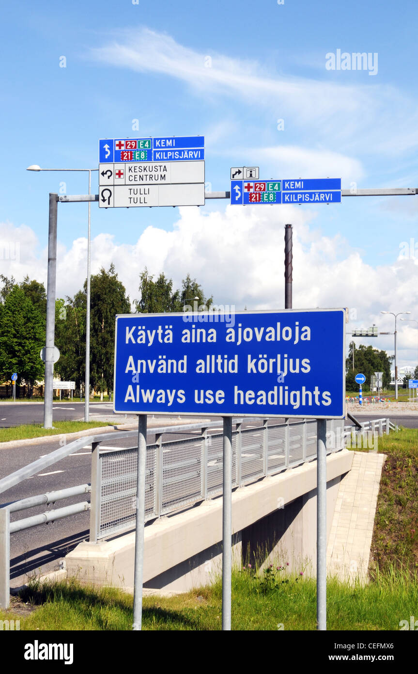 Road Signs Sweden Stock Photos & Road Signs Sweden Stock Images - Alamy