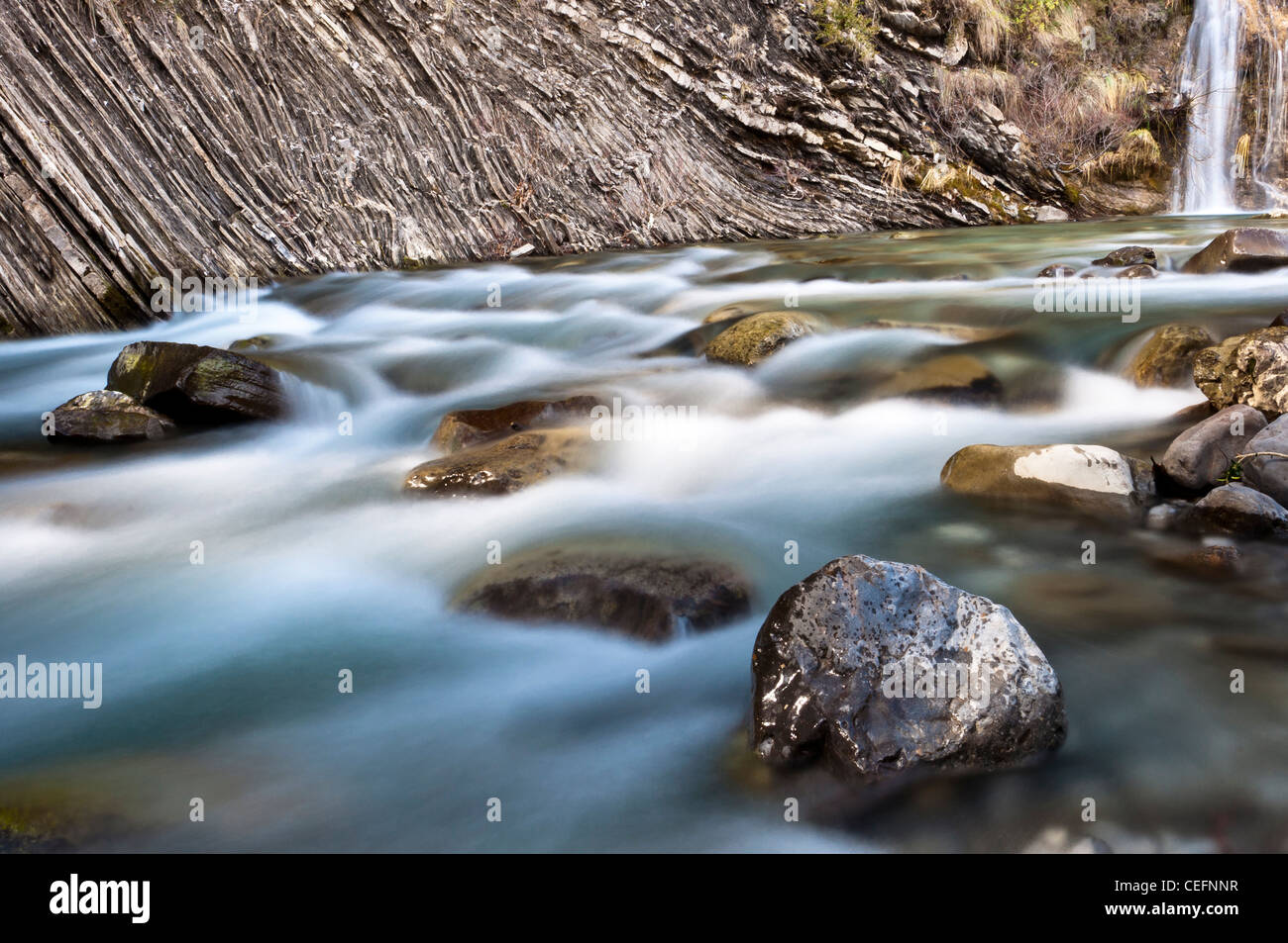 River flow at Pyrenees during spring, Spain Stock Photo - Alamy