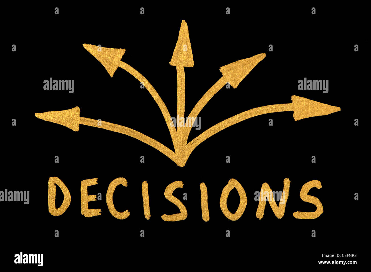 Decision making and arrows hi-res stock photography and images - Alamy