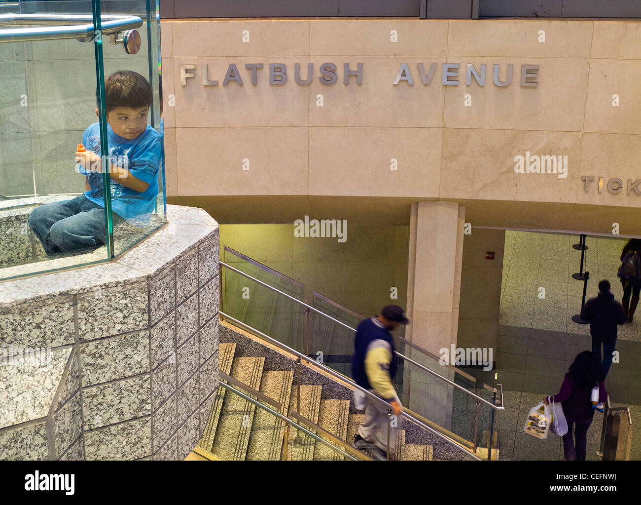 New york subway train child hi-res stock photography and images - Alamy